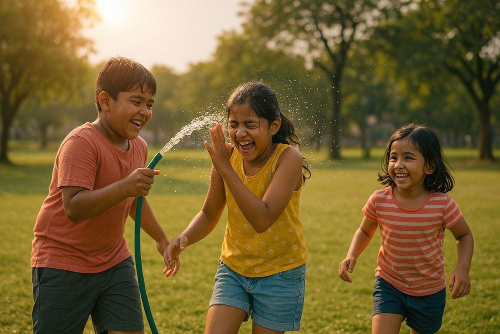Joyful children playing outdoors | Free Photo - rawpixel