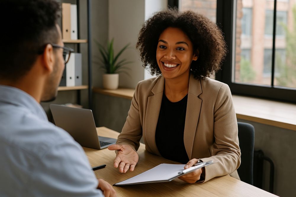 Professional interview meeting scene | Free Photo - rawpixel