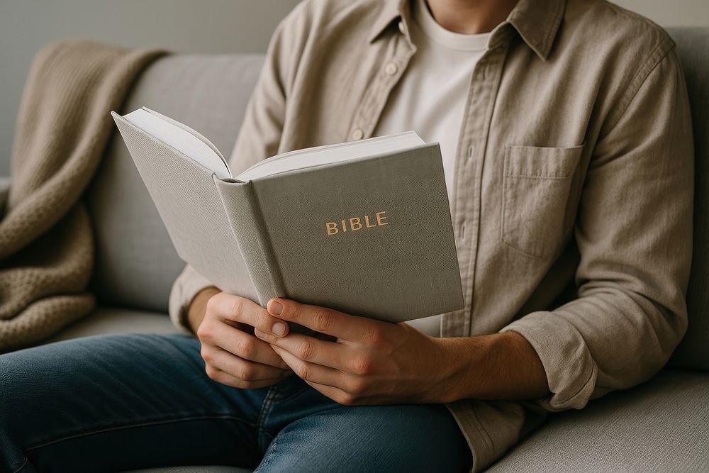 Person reading Bible peacefully. | Free Photo - rawpixel