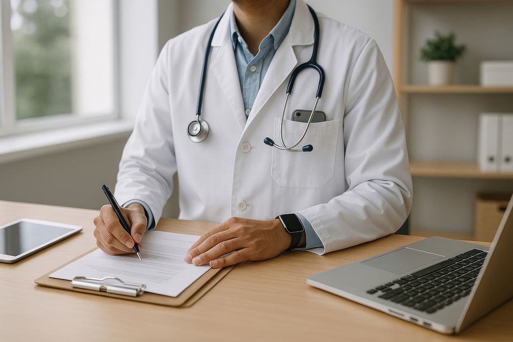 Doctor writing medical notes | Free Photo - rawpixel