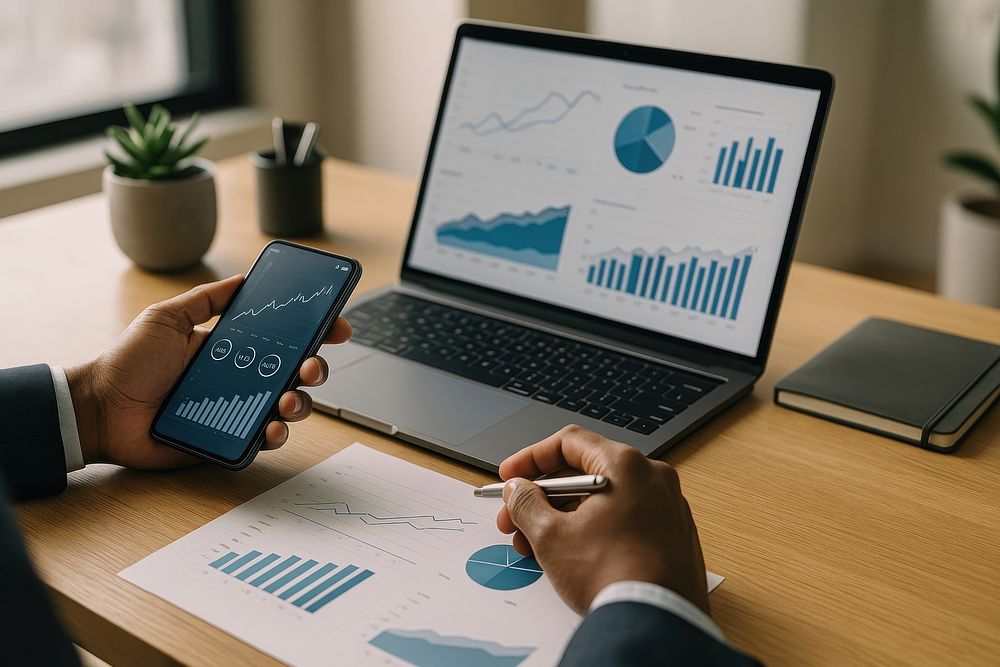 Analytics tools on multiple devices. | Free Photo - rawpixel