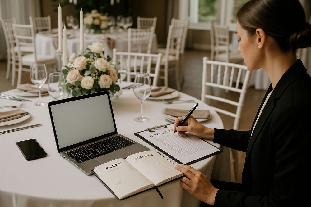 Elegant event planning scene captured | Free Photo - rawpixel
