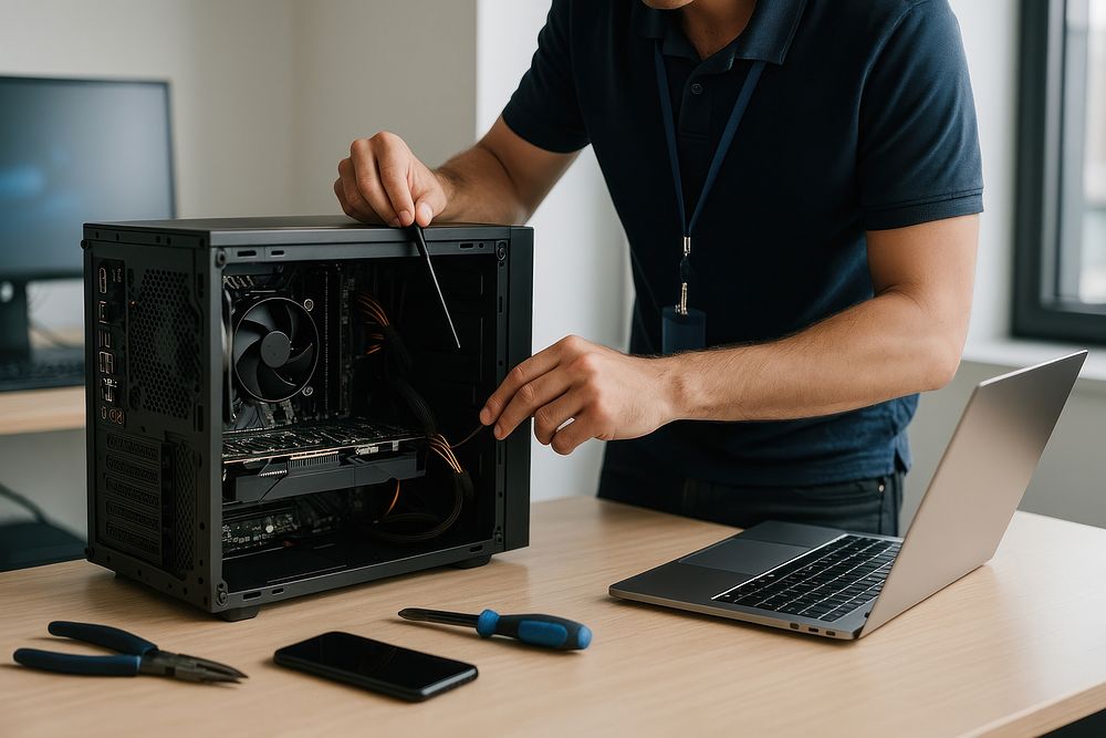 Computer assembly and repair process. | Free Photo - rawpixel