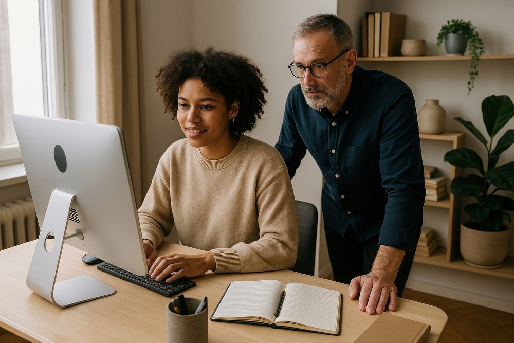 Collaborative office work scene | Free Photo - rawpixel