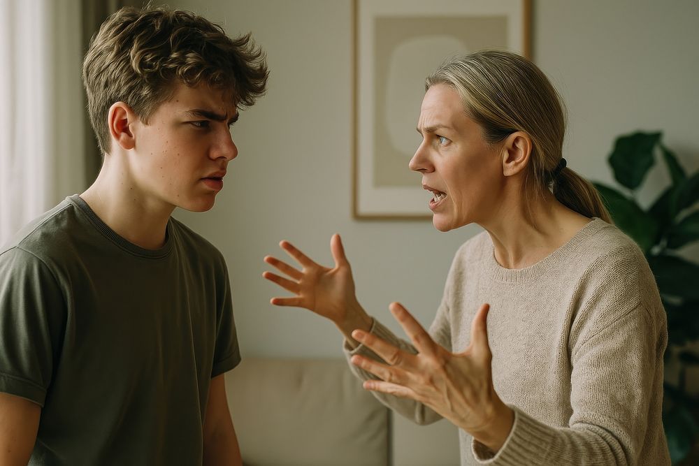 Mother-son argument, intense emotions | Free Photo - rawpixel