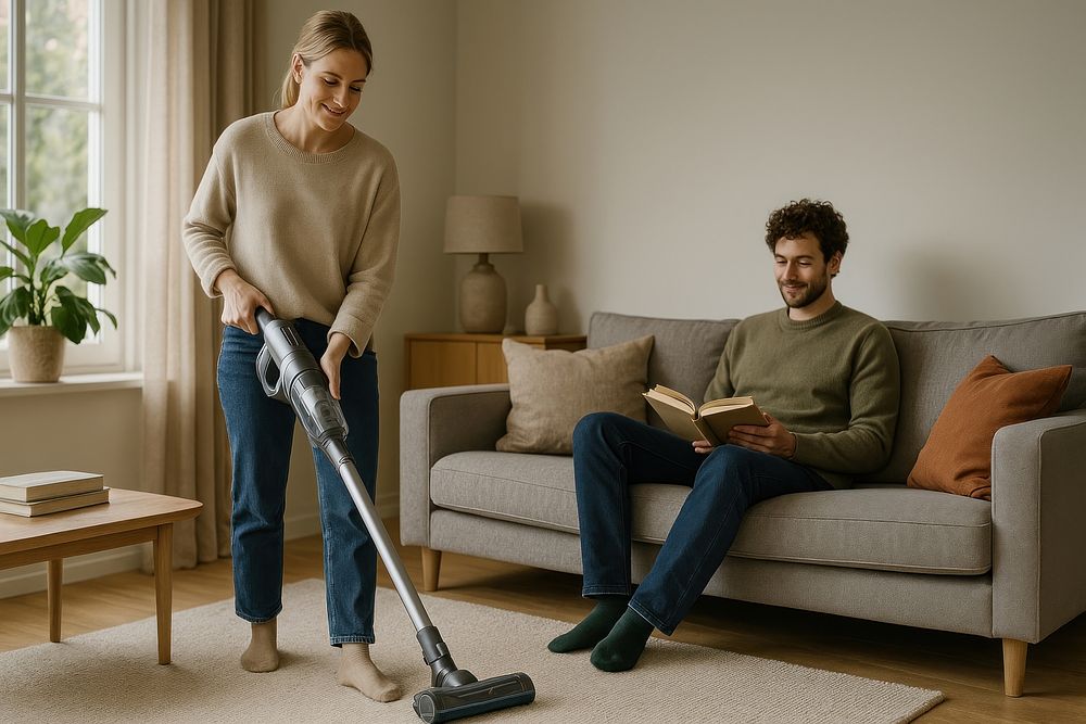 Cozy home cleaning scene. | Free Photo - rawpixel