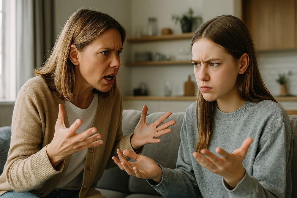 Mother daughter intense argument scene. | Free Photo - rawpixel