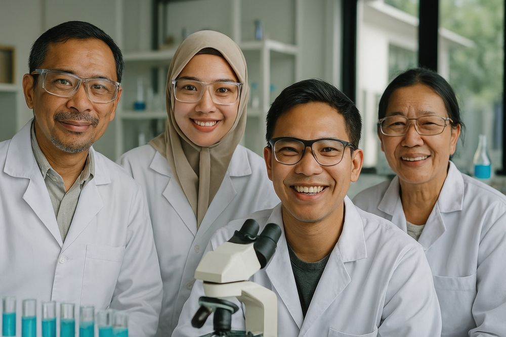 Diverse scientists smiling together | Free Photo - rawpixel