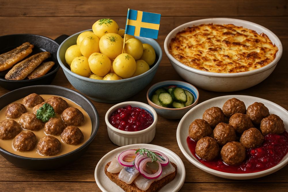 Traditional Swedish cuisine feast | Free Photo - rawpixel