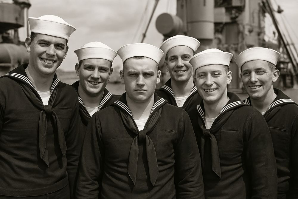 Navy sailors smiling together. | Free Photo - rawpixel