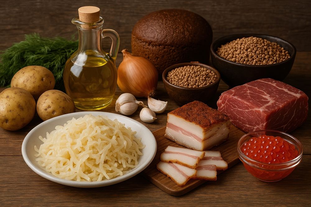 Traditional Russian cuisine ingredients | Free Photo - rawpixel