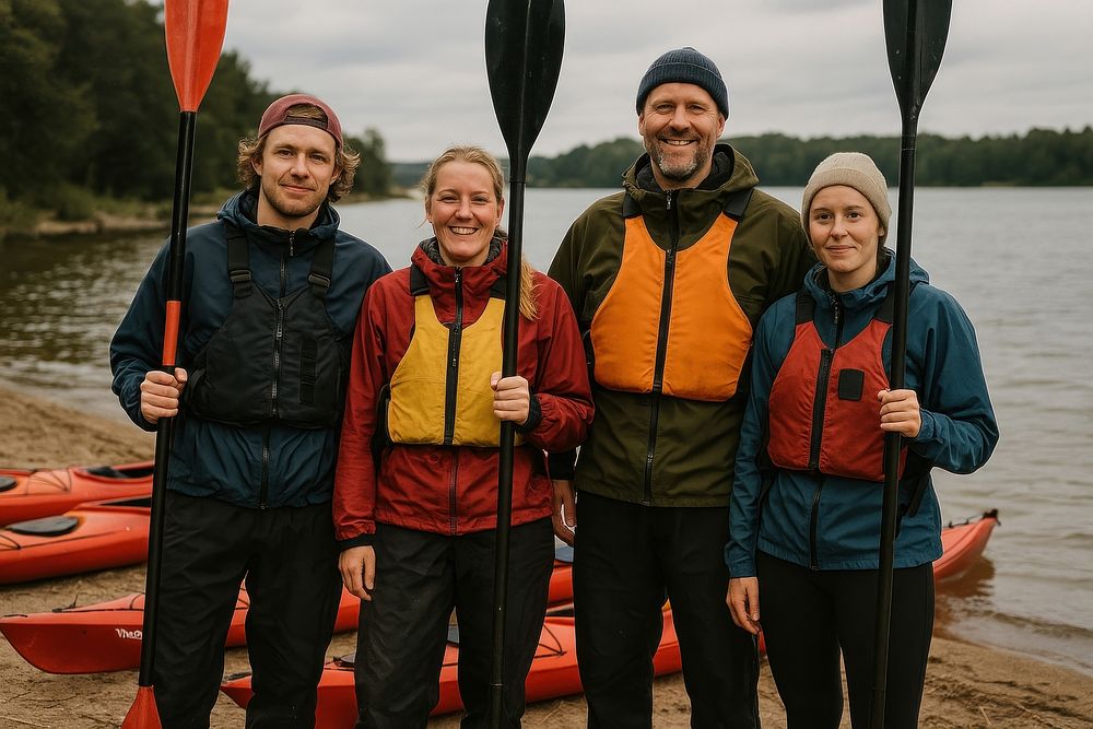 Group kayaking adventure outdoors | Free Photo - rawpixel