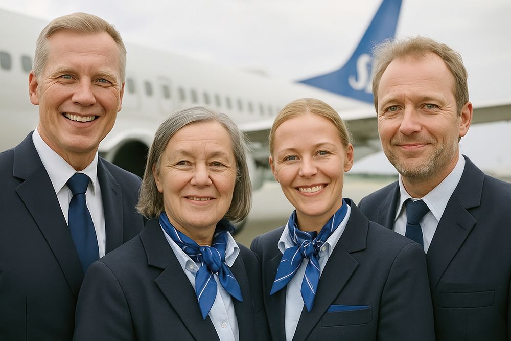 Airline crew smiling together. | Free Photo - rawpixel