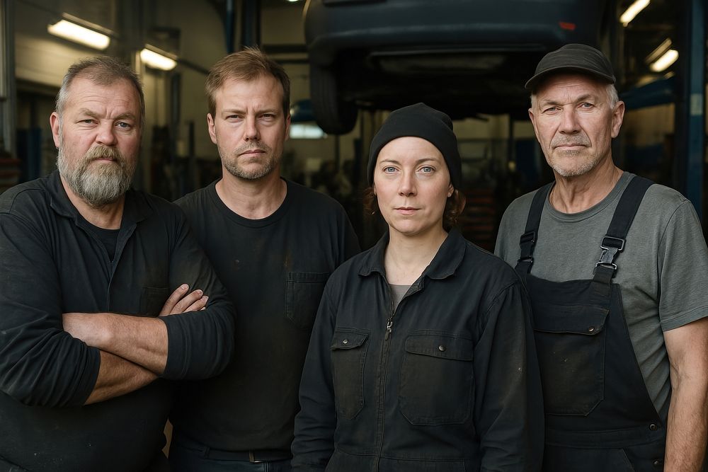 Diverse automotive repair team. | Free Photo - rawpixel