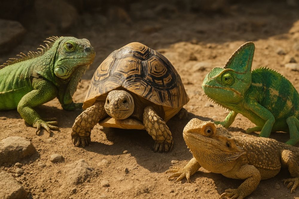 Reptiles gathered on ground | Free Photo - rawpixel
