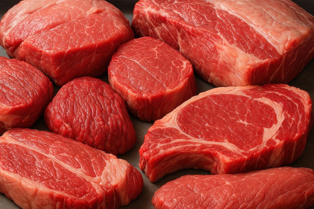 Fresh raw beef cuts displayed. | Free Photo - rawpixel