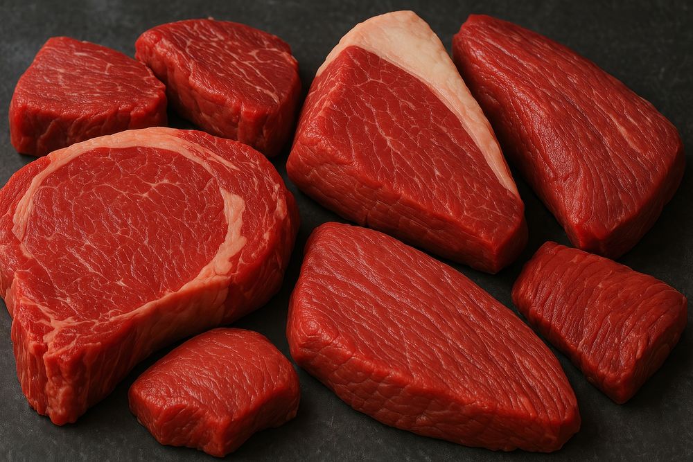 Assorted fresh raw beef cuts. | Free Photo - rawpixel