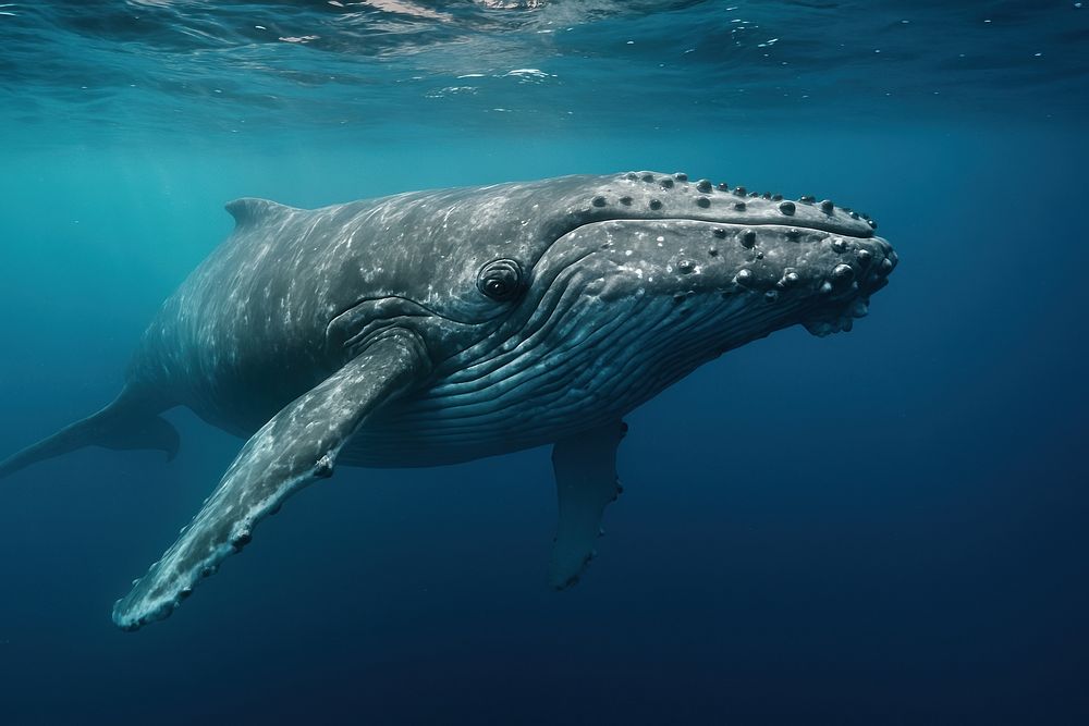 Majestic humpback whale underwater | Free Photo - rawpixel