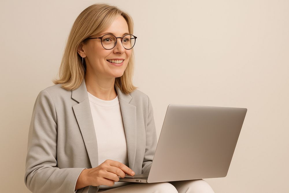 Professional woman using laptop | Free Photo - rawpixel
