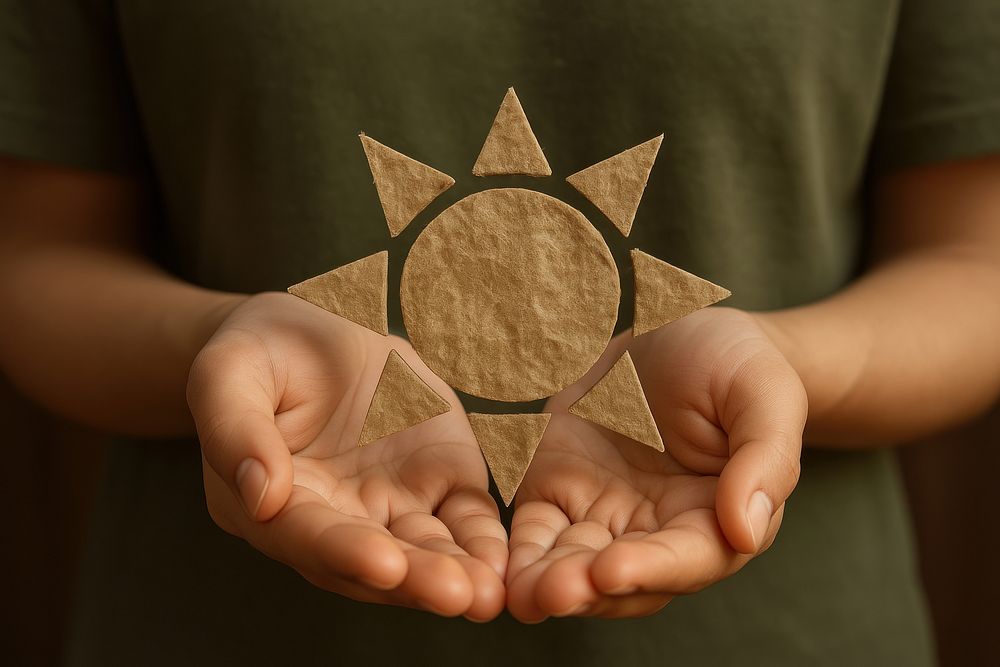 Eco-friendly sun symbol hands | Free Photo - rawpixel