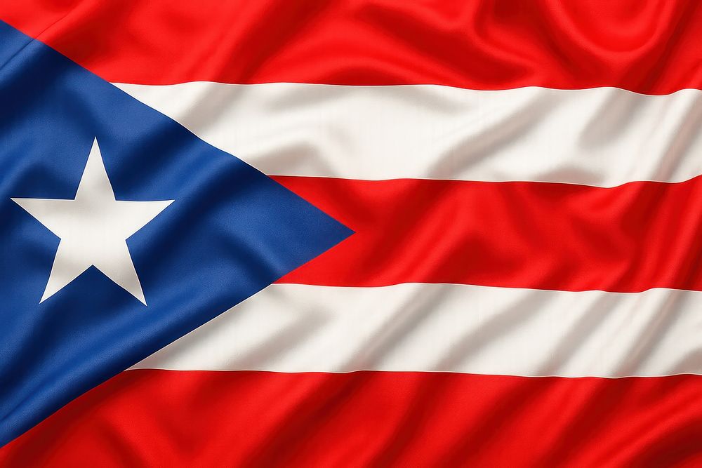 Vibrant Puerto Rican flag waves. | Free Photo - rawpixel