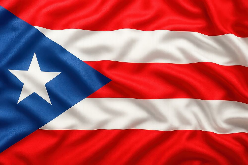 Vibrant Puerto Rican flag waves. | Free Photo - rawpixel