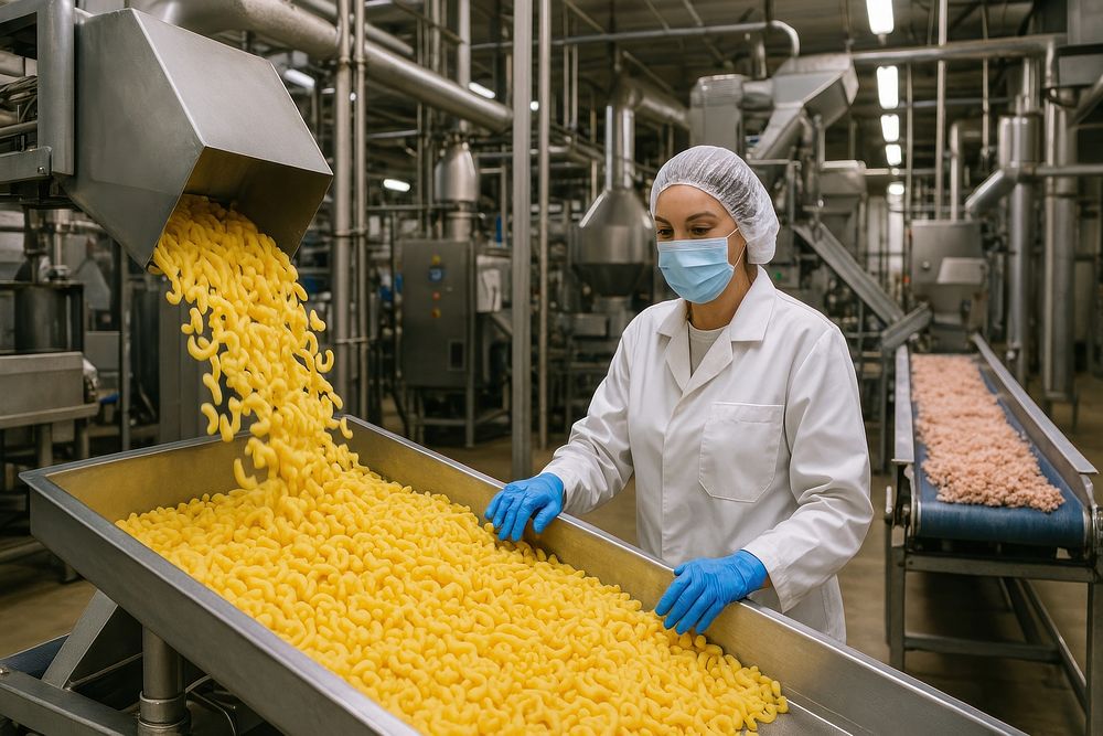 Pasta production factory worker. | Free Photo - rawpixel