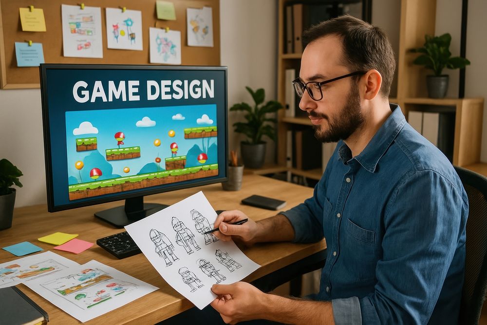 Creative game design process showcased | Free Photo - rawpixel