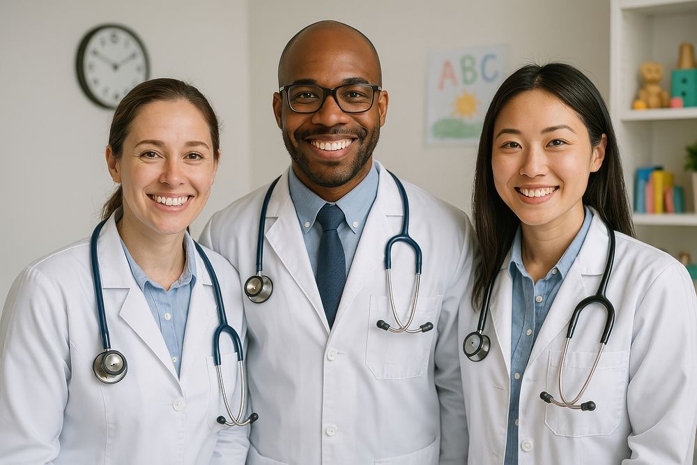 Smiling diverse medical professionals together. | Free Photo - rawpixel
