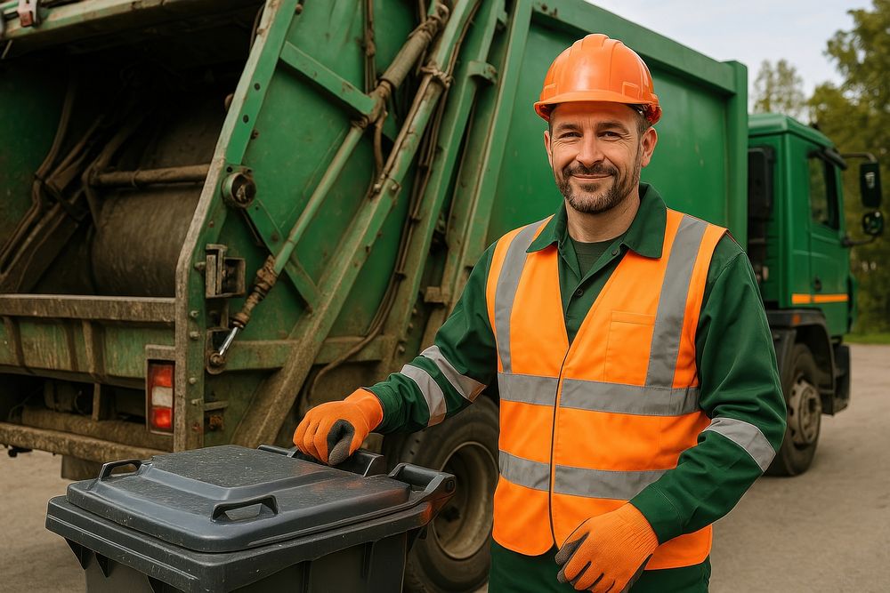 Waste management worker smiling outdoors | Free Photo - rawpixel