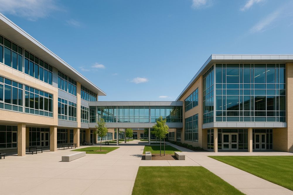 Modern educational campus architecture | Free Photo - rawpixel
