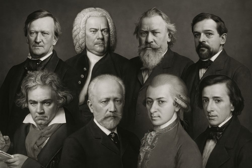 Classical composers portrait collection | Free Photo - rawpixel