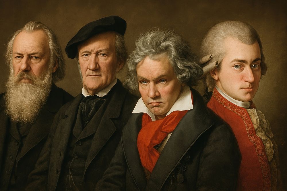 Classical composers artistic portrait | Free Photo Illustration - rawpixel