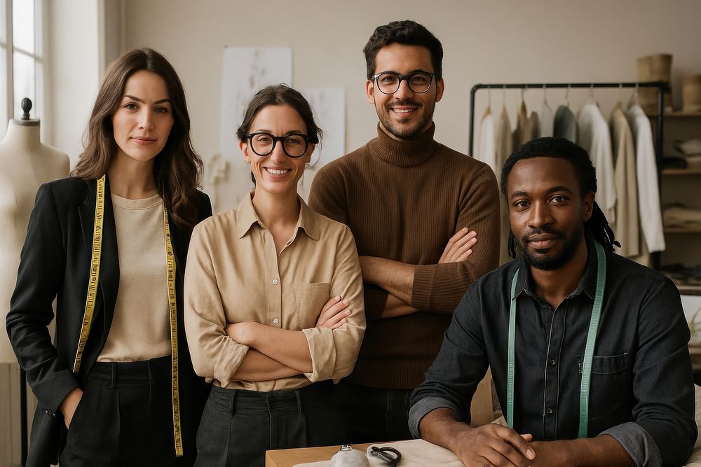 Fashion designers collaborating together. | Free Photo - rawpixel