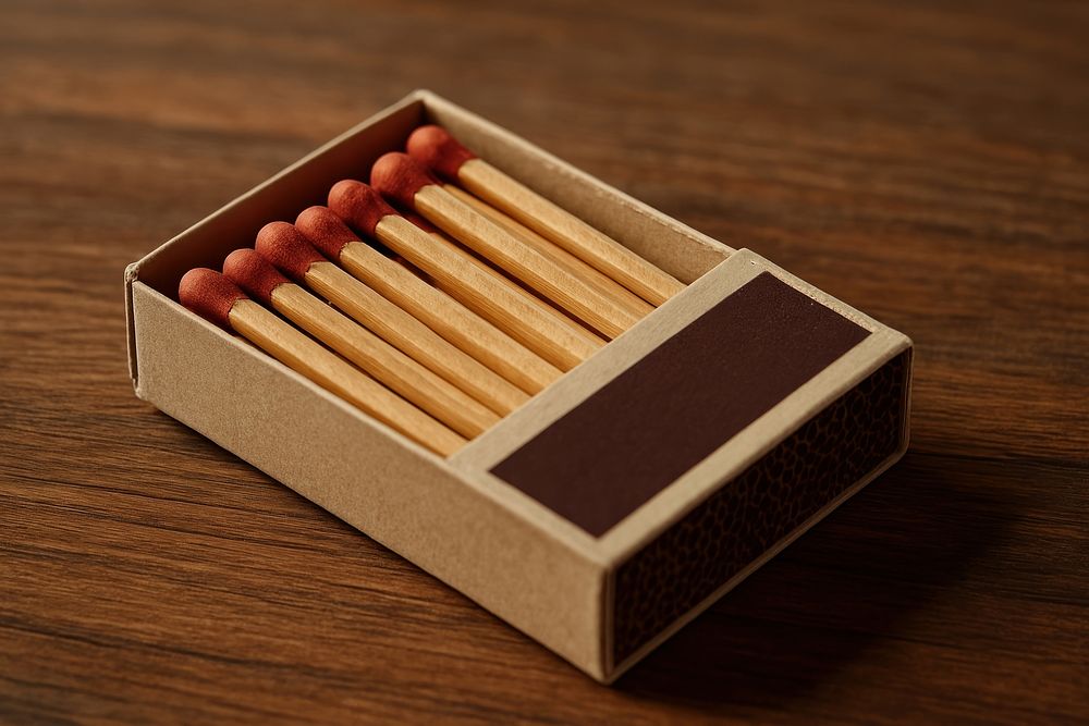 Wooden matches in box | Free Photo - rawpixel
