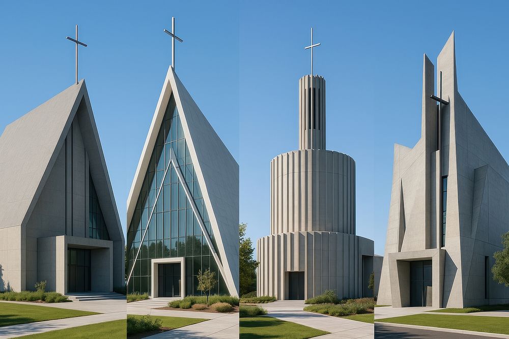 Modern architectural church designs. | Free Photo - rawpixel