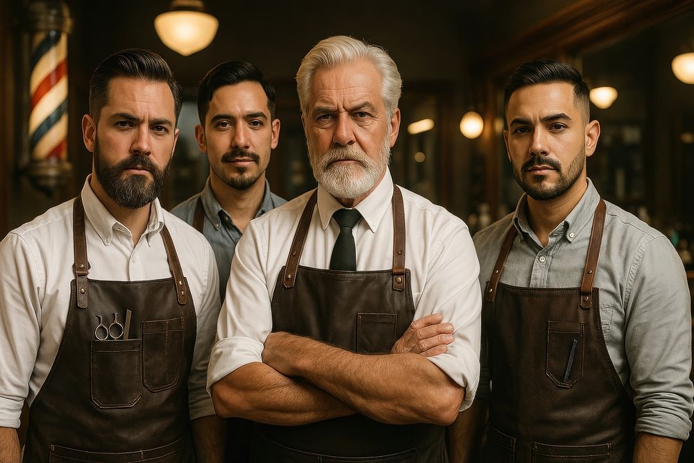 Barbershop team portrait unity | Free Photo - rawpixel