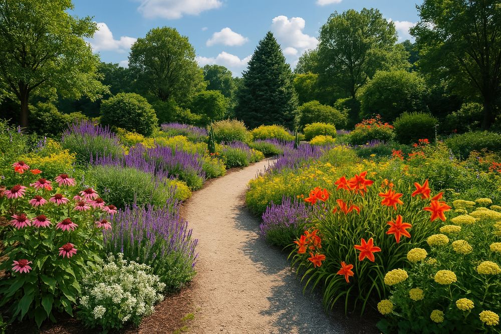 Vibrant garden path blooms | Free Photo - rawpixel