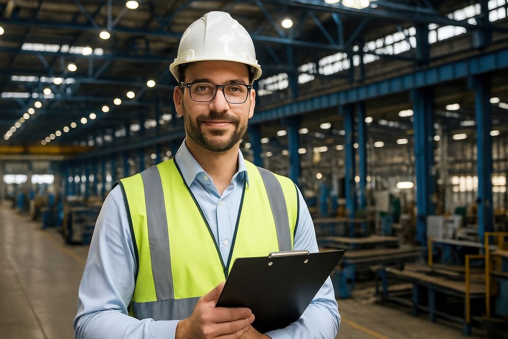 Engineer inspecting large industrial facility. | Free Photo - rawpixel