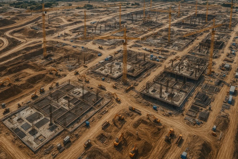 Expansive construction site development. | Free Photo - rawpixel