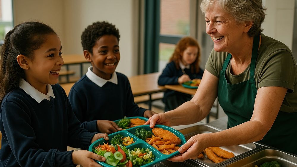 School cafeteria serving lunch | Free Photo - rawpixel