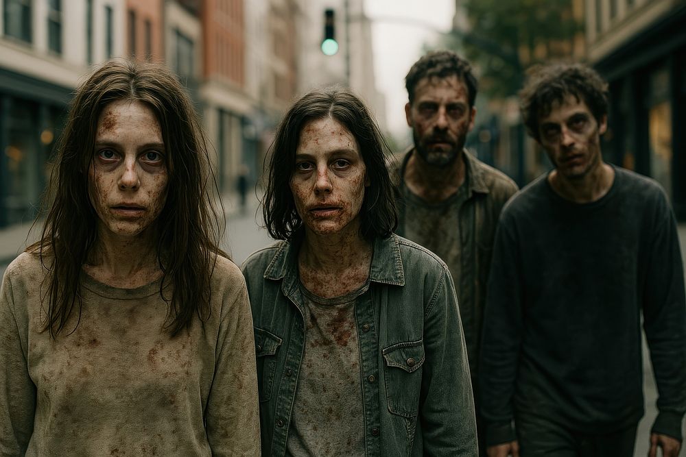 Apocalyptic urban zombie scene | Free Photo - rawpixel