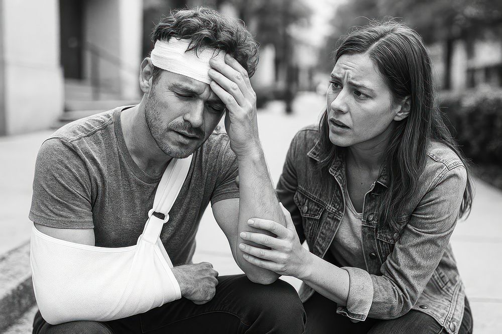 Concerned support after injury | Free Photo - rawpixel