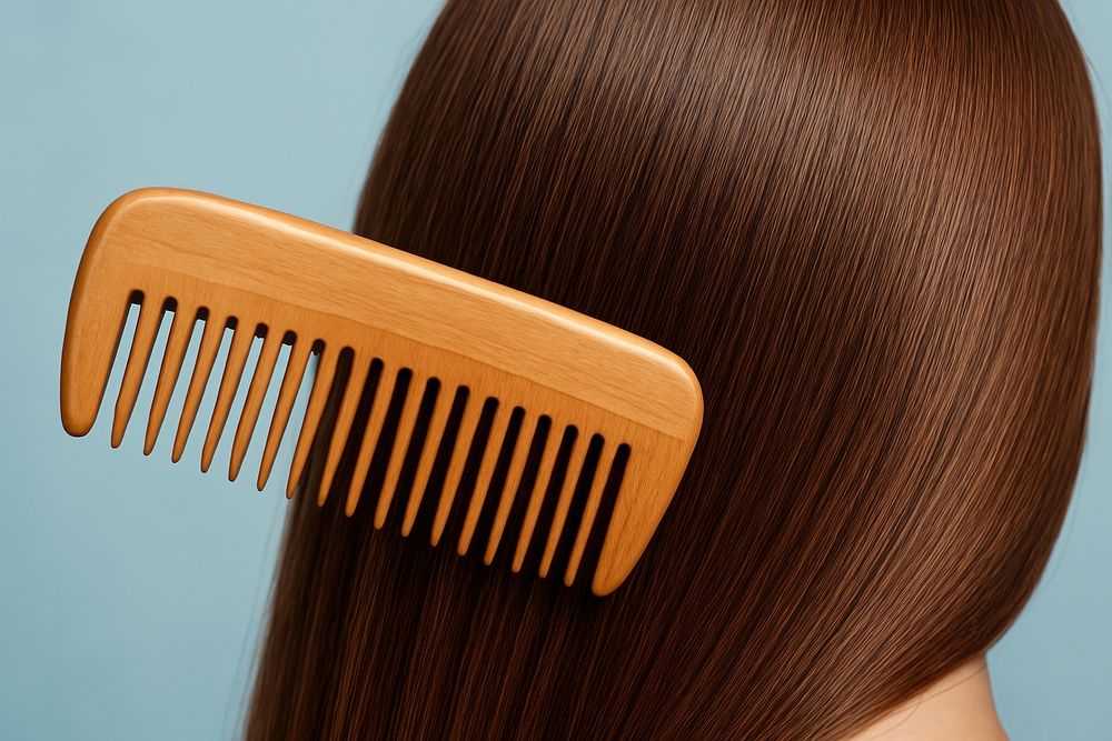 Smooth hair wooden comb | Free Photo - rawpixel