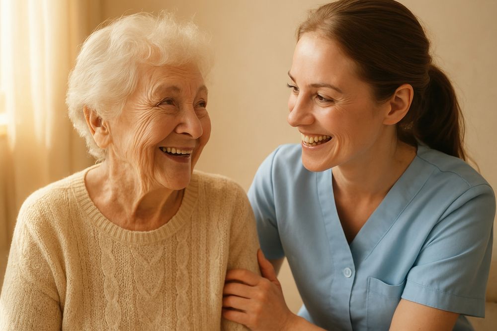 Elderly care compassion connection smiles | Free Photo - rawpixel