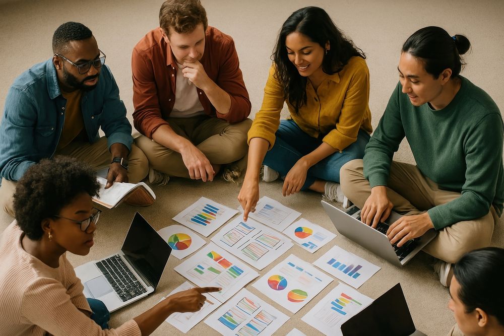 Collaborative team analyzing data. | Free Photo - rawpixel