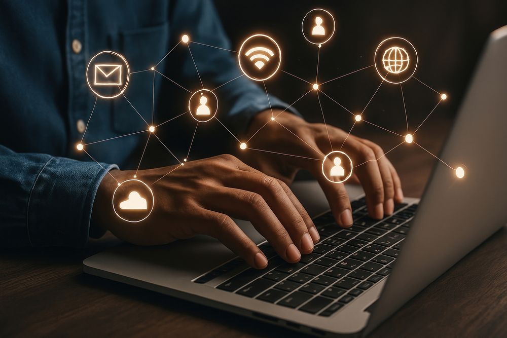 Digital connectivity through network visualization. | Free Photo - rawpixel