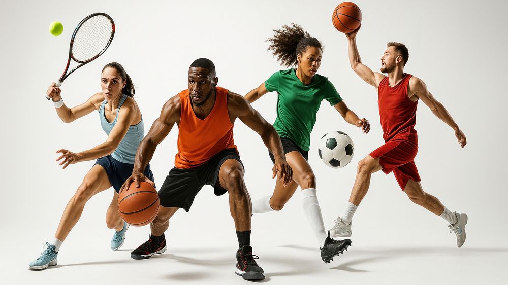 Dynamic athletes in action | Free Photo - rawpixel