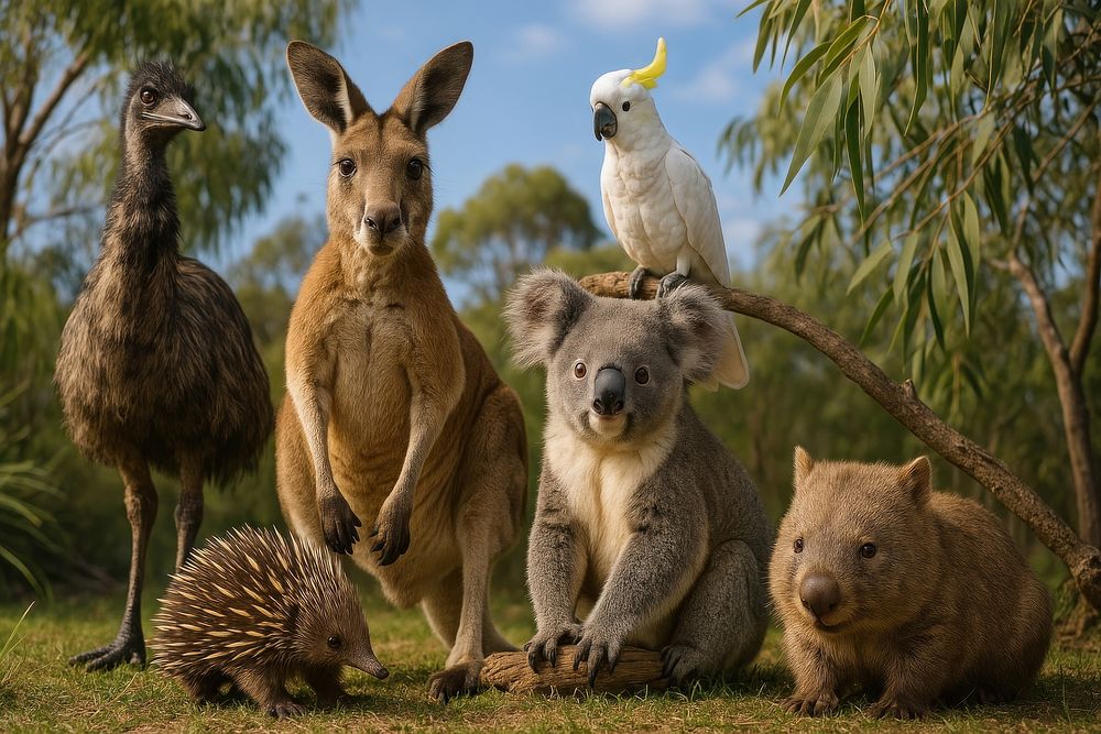 Australian wildlife group photo | Free Photo - rawpixel