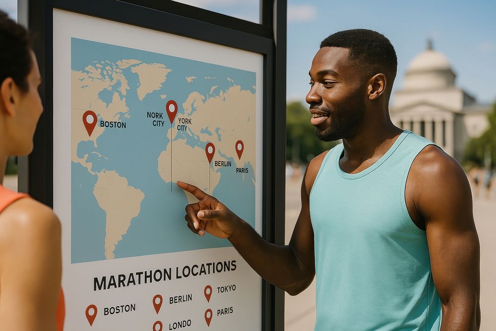 Marathon locations map discussion. | Free Photo - rawpixel